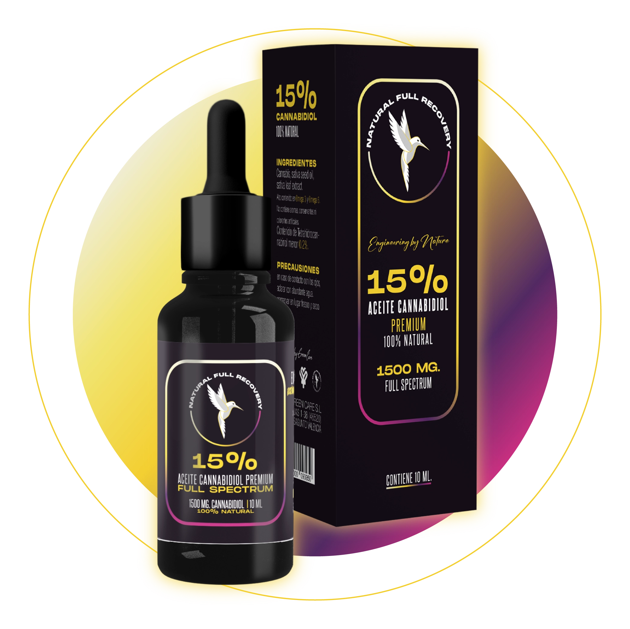 ACEITE CBD 15% MAN FULL TIME – Natural Full Recovery